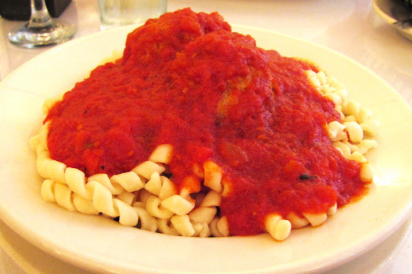 Photo: Fusilli Marinara with Meatballs from Antonio's Cucina Italiana ...